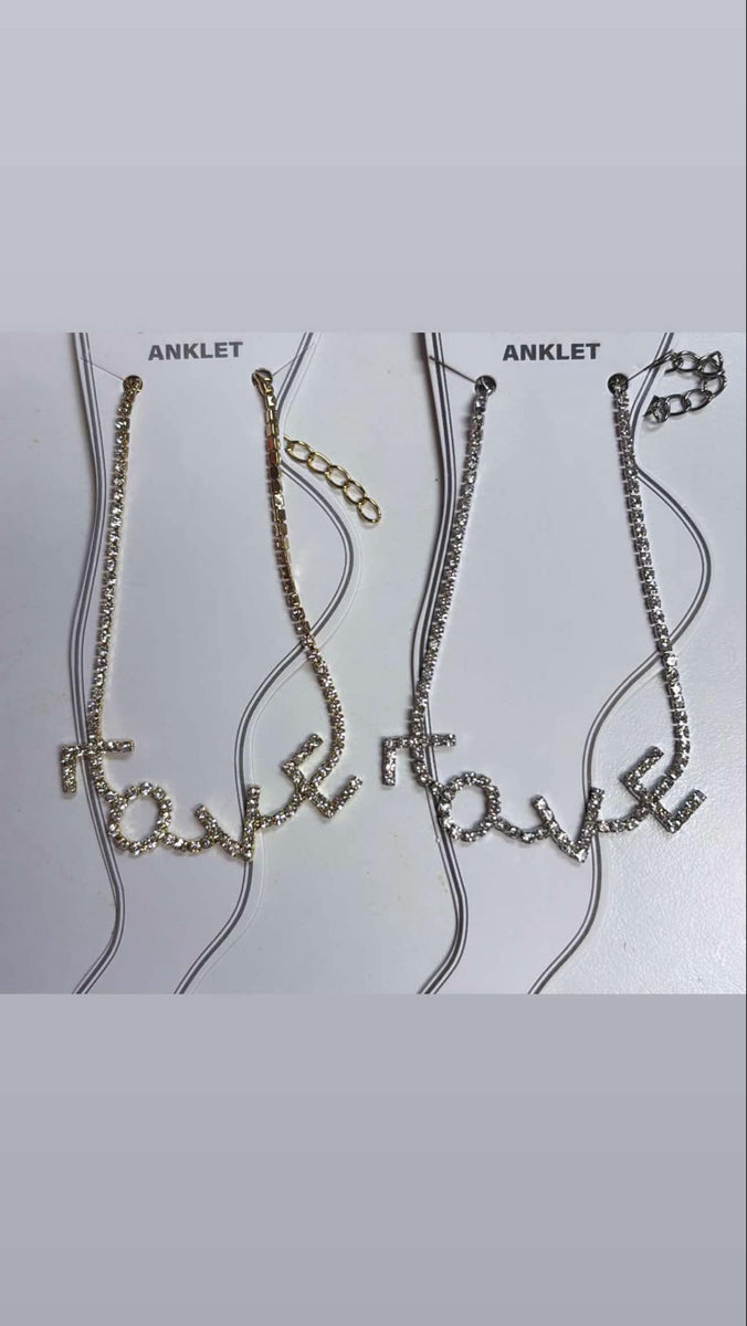 Love Anklet – BossGlamBoutique